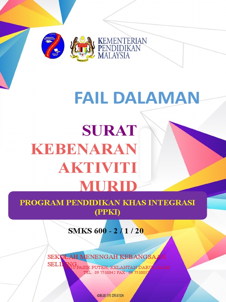 Fail Dalaman 20 - Surat Kebenaran Aktiviti Murid | PDF