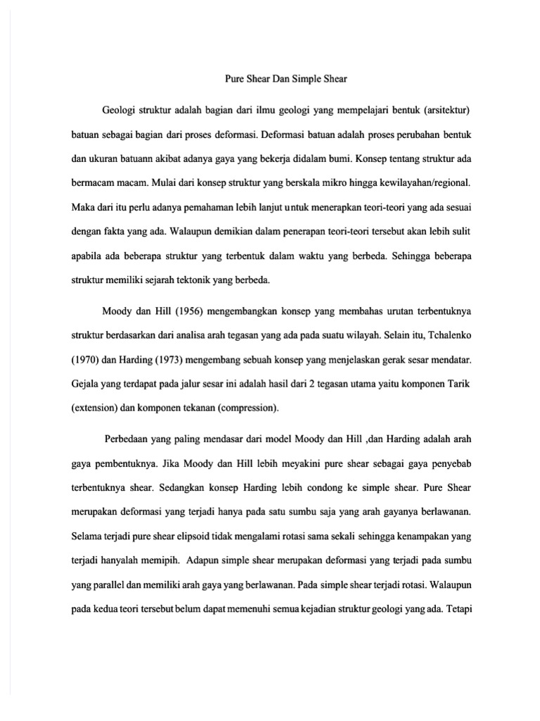 PDF Pure Shear Dan Simple Shear Compress | PDF
