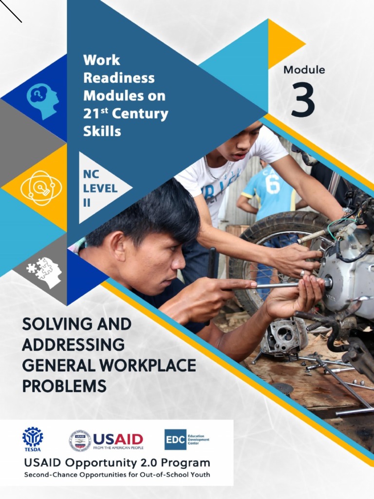Module 3 NC II Solving and Addressing General Workplace Problems - ForTrainingOnly | Download ...