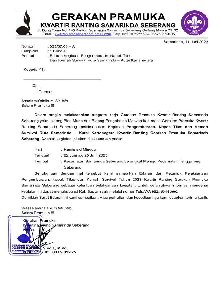 Surat Edaran Petunjuk Pelaksanaan PKS 2023 | PDF