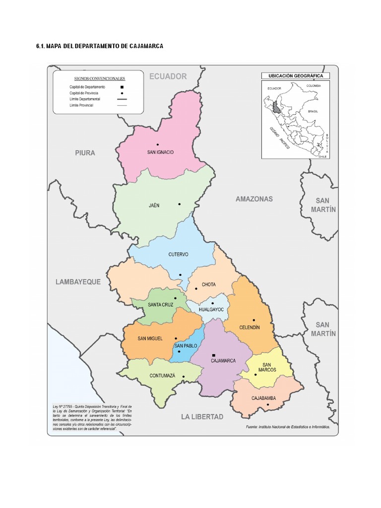 1 Mapa Cajamarca | PDF