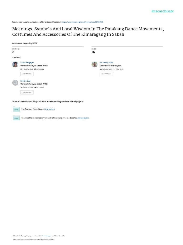 Meanings Symbols and Local Wisdomin The Pinakang Dance Movements ...