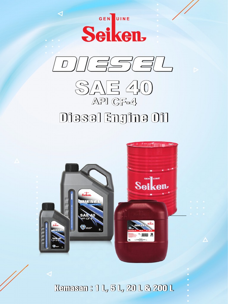 Pds Diesel Sae 40 Cf4 - Ok | PDF | Griya & Taman | Teknologi & Rekayasa