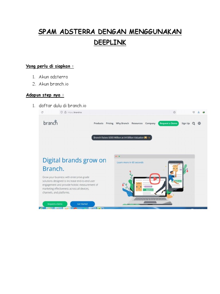 Spam Adsterra Dengan Menggunakan Deeplink | PDF | Ilmu Sosial