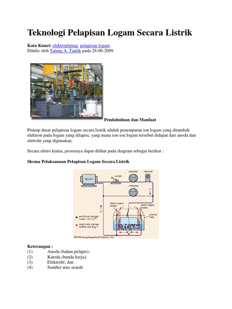 Proses dan Teknik Elektroplating Logam | PDF