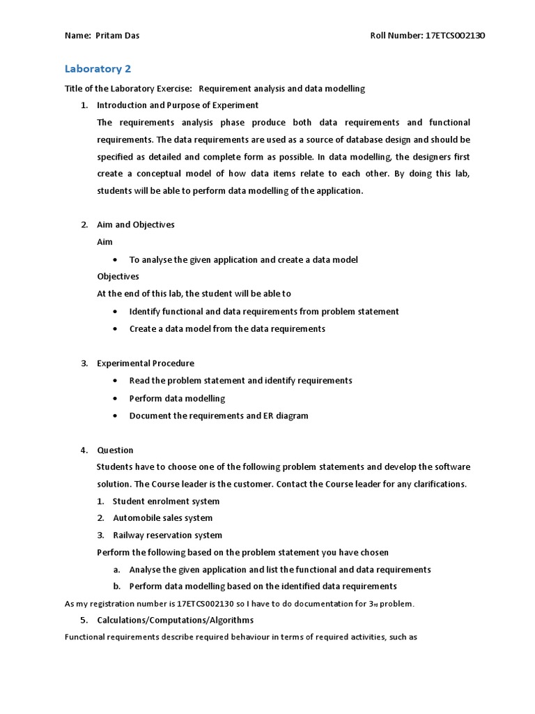 Lab 2 Database | PDF | Conceptual Model | Computer Science