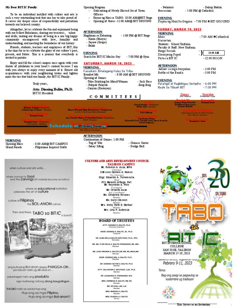 Tabo Sa Bit General Program | PDF