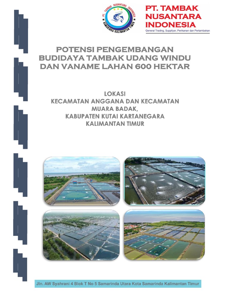 Proposal Tambak Udang Windu & Vaname - HMN | PDF
