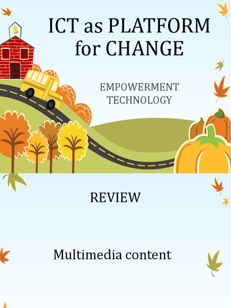 Lesson 14 - Ict As Platform For Change | PDF