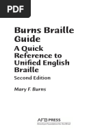 UEB Braille Math Cheat Sheet | PDF | Numbers | Text