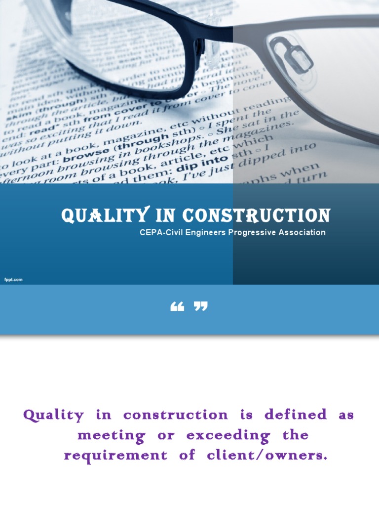 Quality Control in Construction | PDF