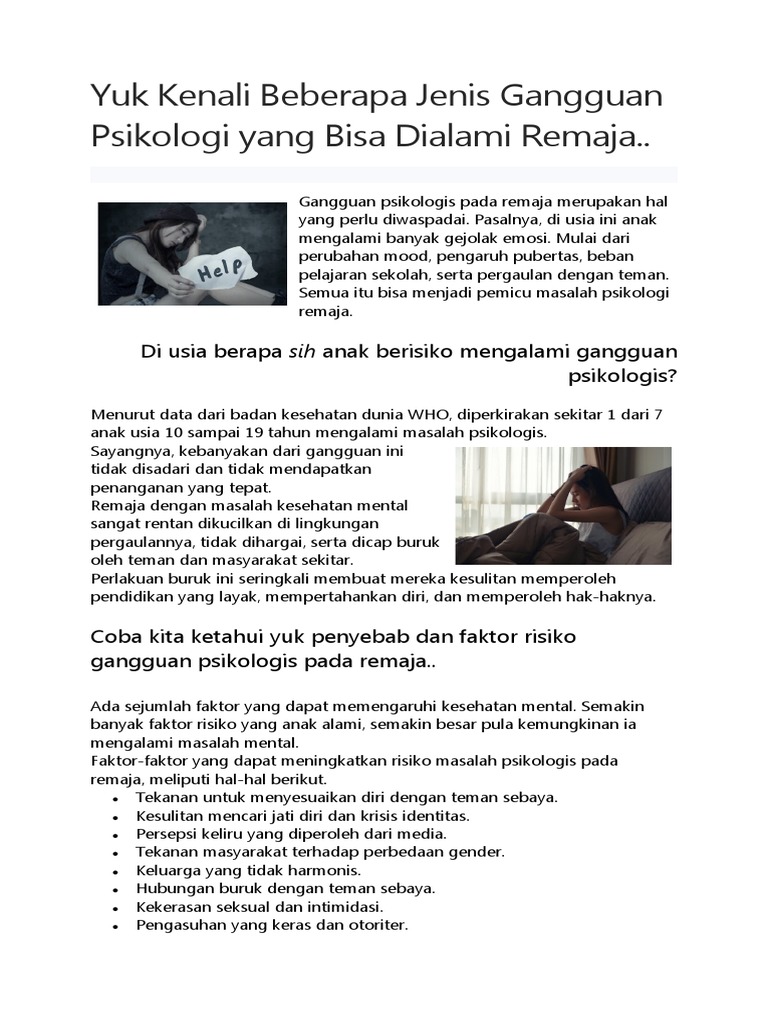 Psikologi Remaja | PDF