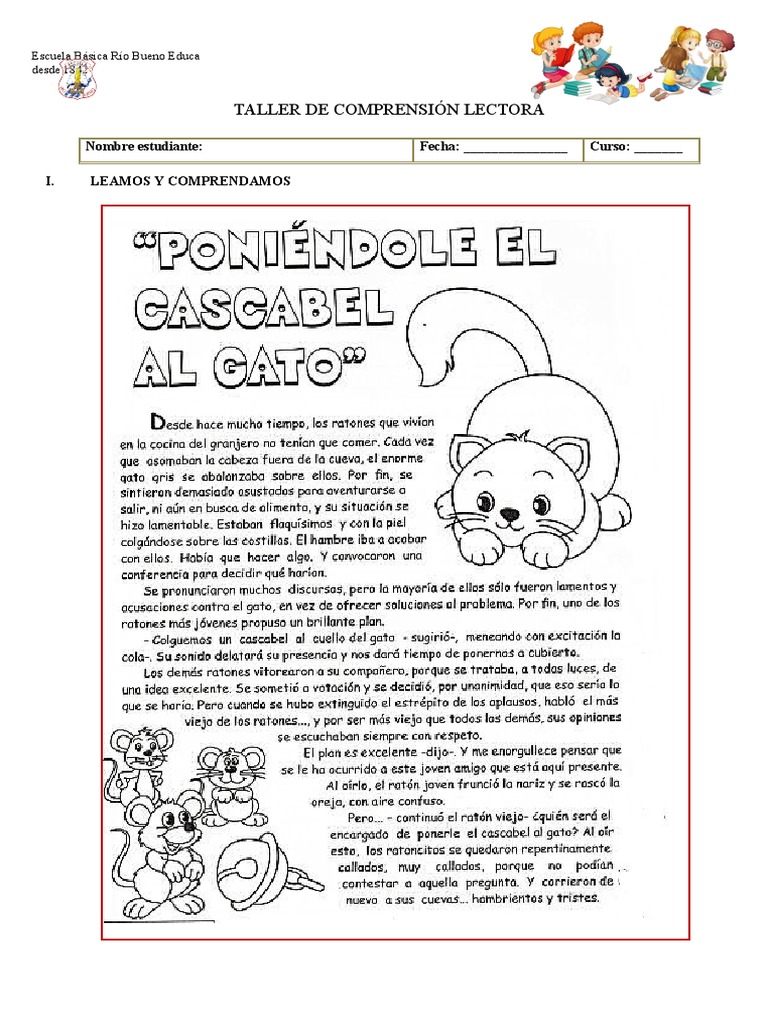 Taller de Comprensión Lectora | PDF Taller de Comprensión Lectora | PDF