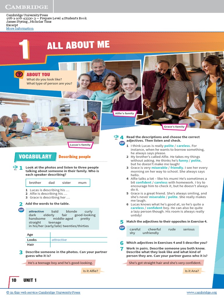 Prepare B1 Unit 1 | PDF