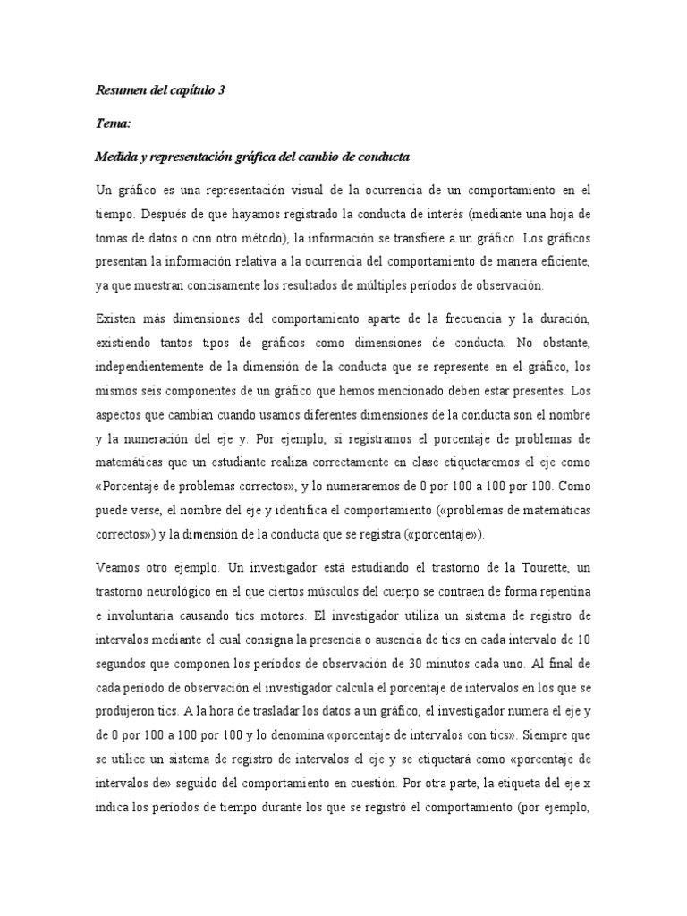 Resumen Del Capítulo 3 | PDF | Comportamiento | Información