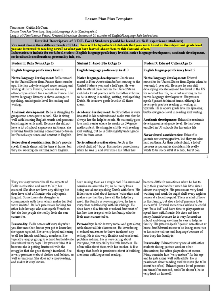 Annotated-lesson 20plan 20plus 20template-3 | Pdf