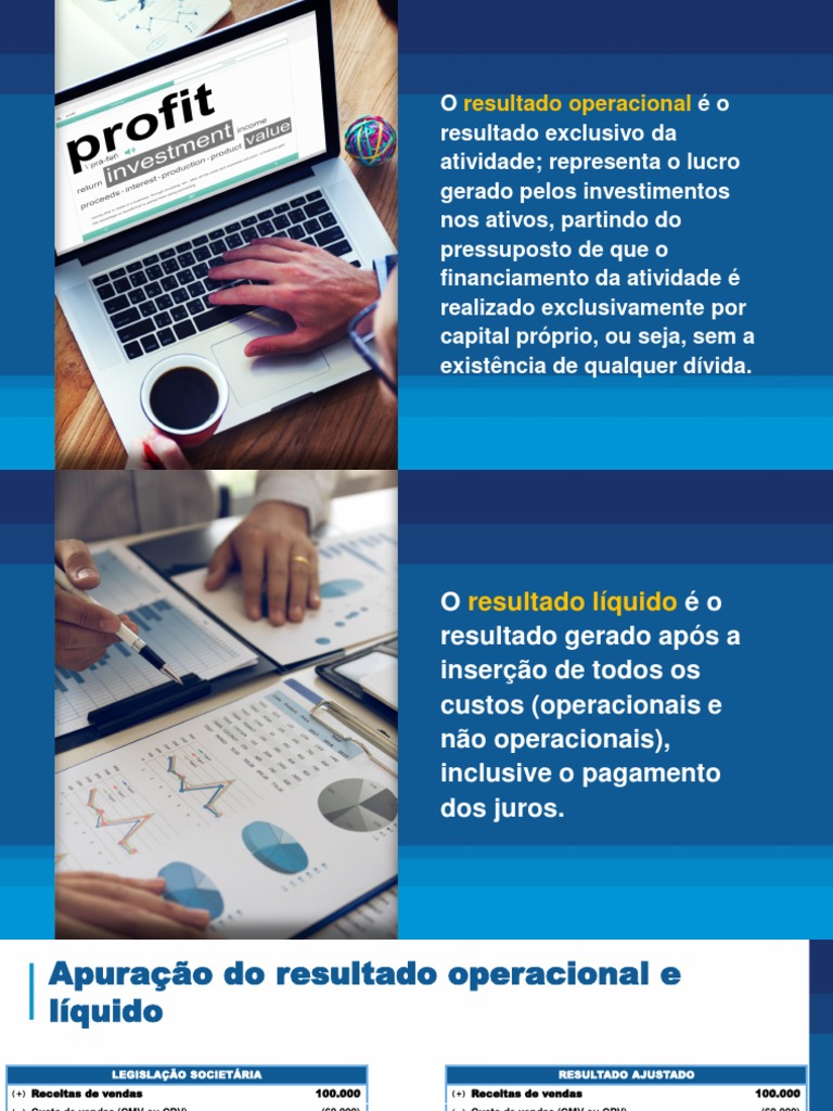 Cálculo do Resultado Operacional e Líquido | PDF | Serviços financeiros ...