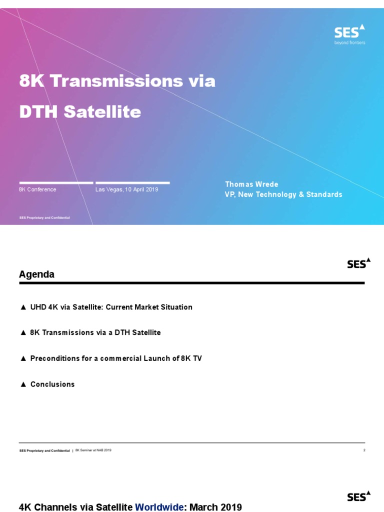8K Transmissions Via DTH Satellite | PDF