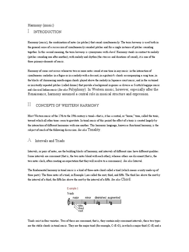 Harmony | PDF