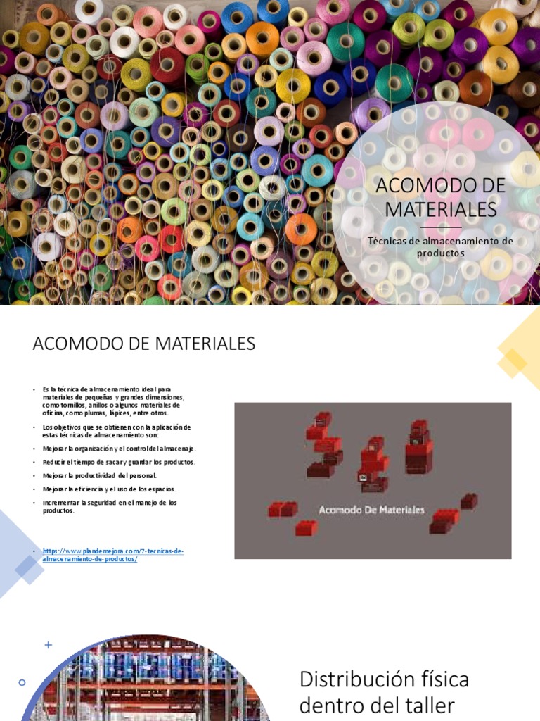 Acomodo de Materiales | PDF
