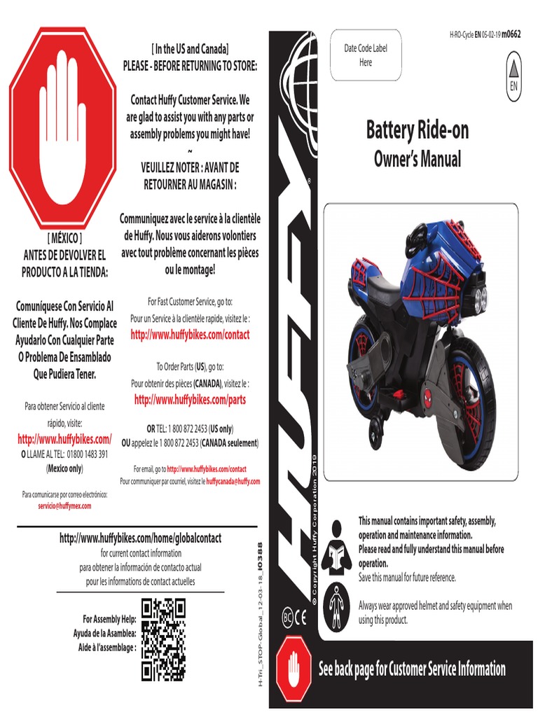 Battery Ride-On: Owner's Manual | PDF