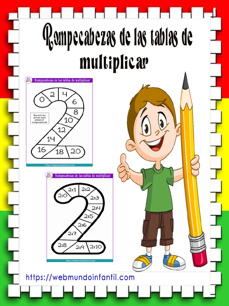 Rompecabezas de Las Tablas de Multiplicar | PDF
