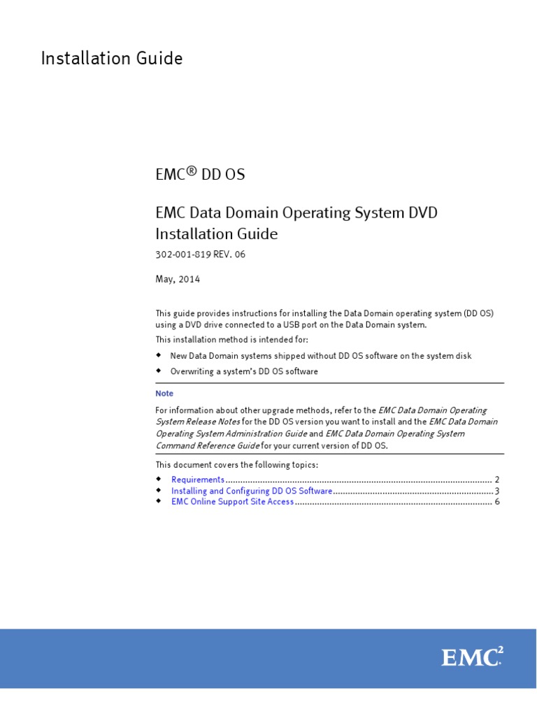 302-001-819 Rev 06 DDOS DVD Installation Drive | PDF | Booting | Usb