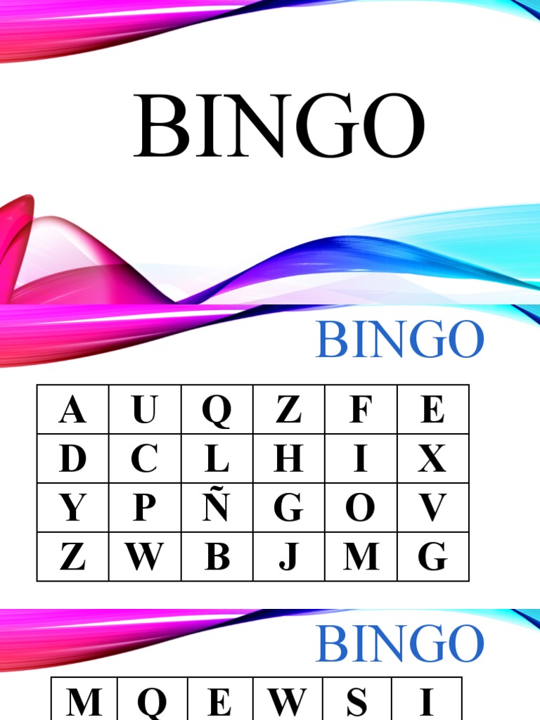 Loteria de Letras Mayusculas | PDF