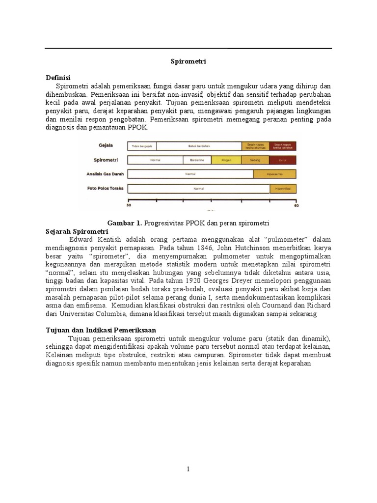 Kurva Spirometri dan Interpretasinya | PDF