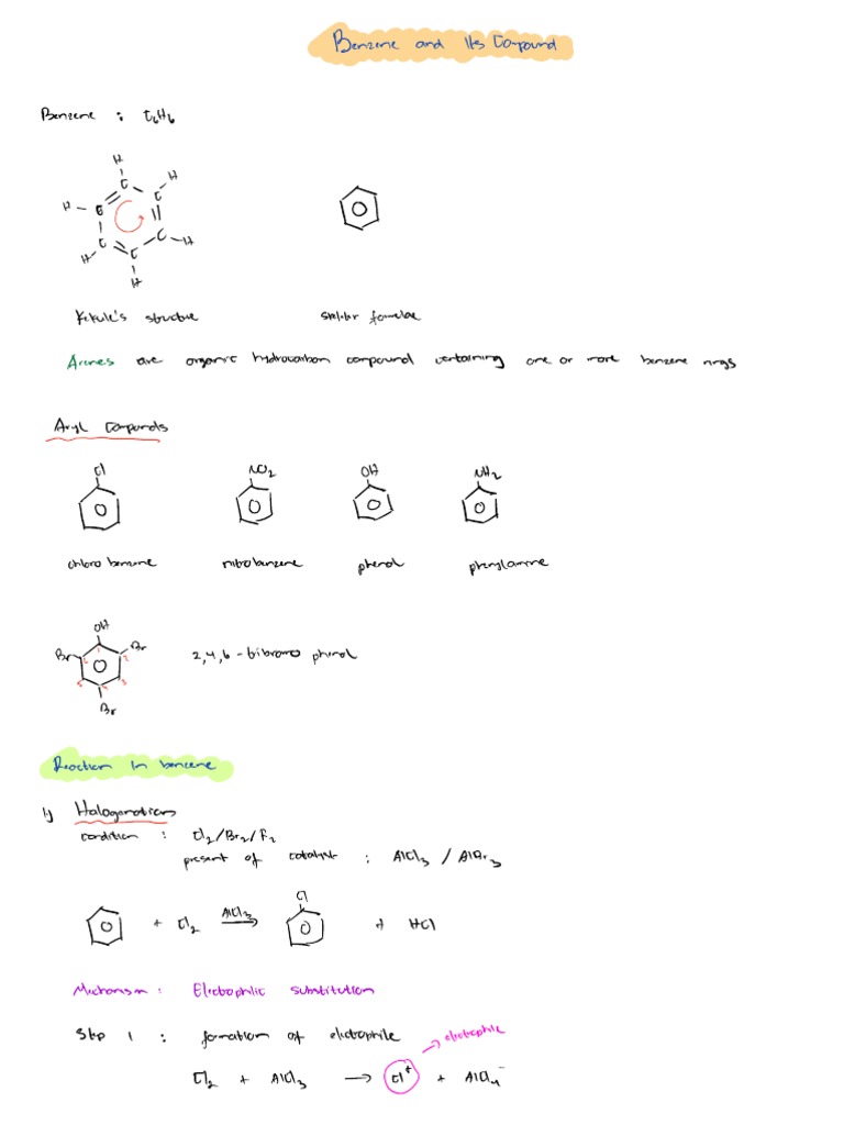 Benzene and Its Compounds | PDF