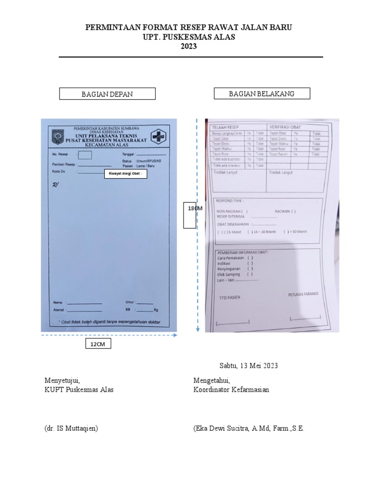Format Resep Baru | PDF