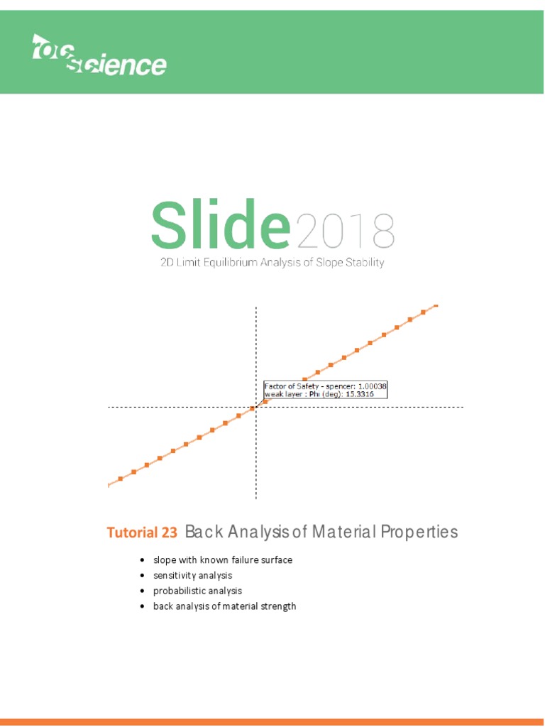 Back Analysis of Slope Stability | PDF | Sensitivity Analysis | Friction