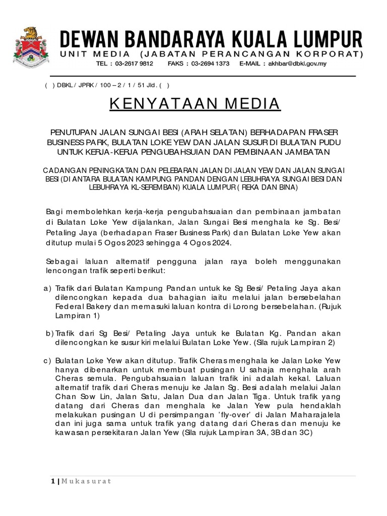 KM Jalan Yew 1 | PDF