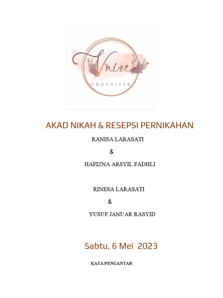 Rundown 6 Mei 2023 Samami Fix 17.04.23 | PDF