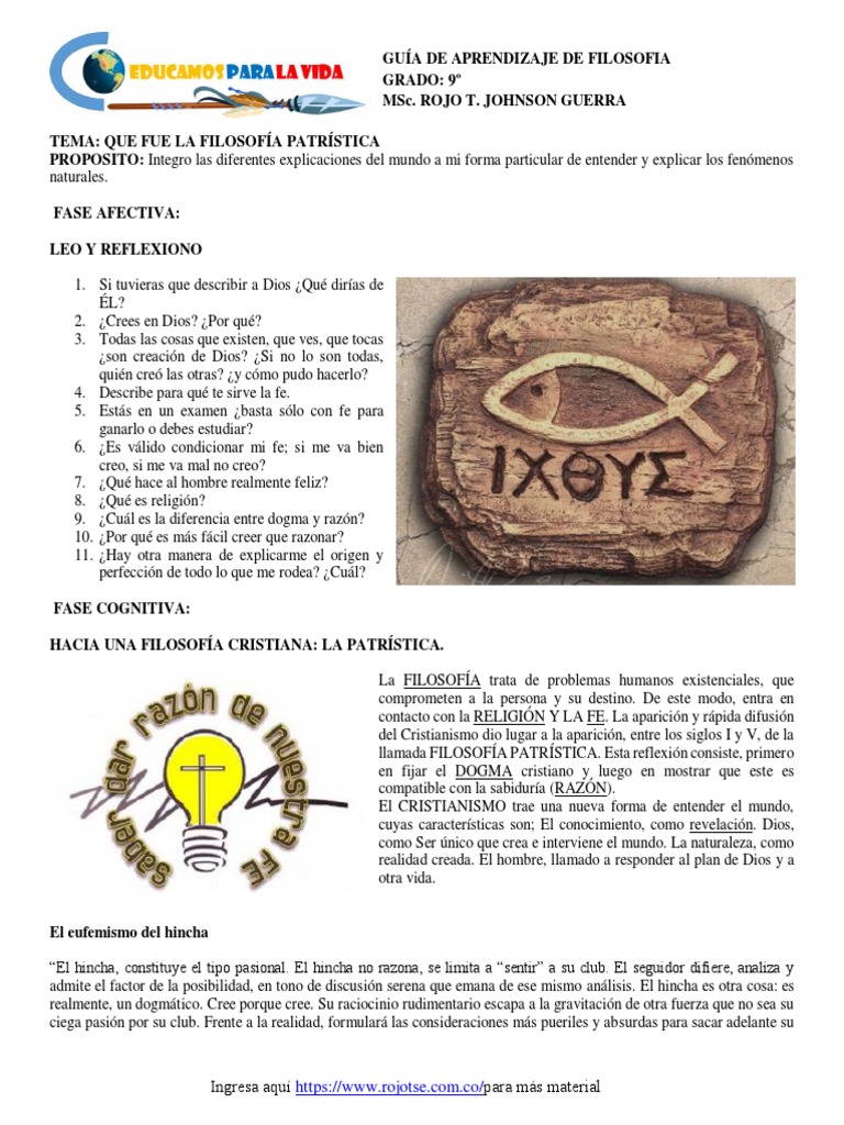 Que Fue La Filosofía Patrística | PDF