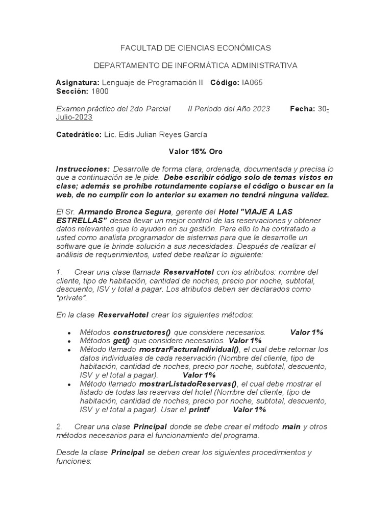 Examen 2 Progra | PDF