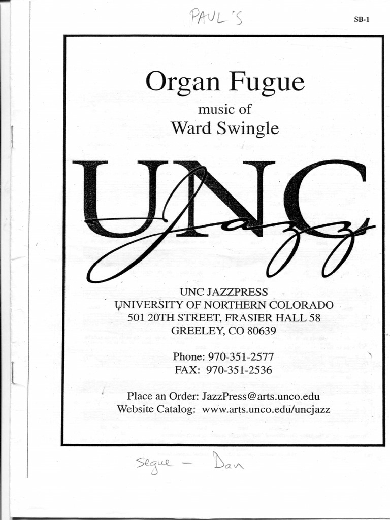 Little Organ Fugue | PDF