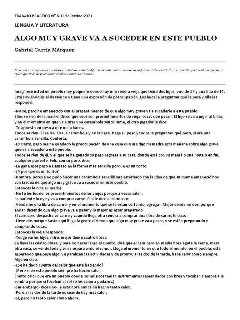 Algo Muy Grave Va a Suceder... (1) | PDF