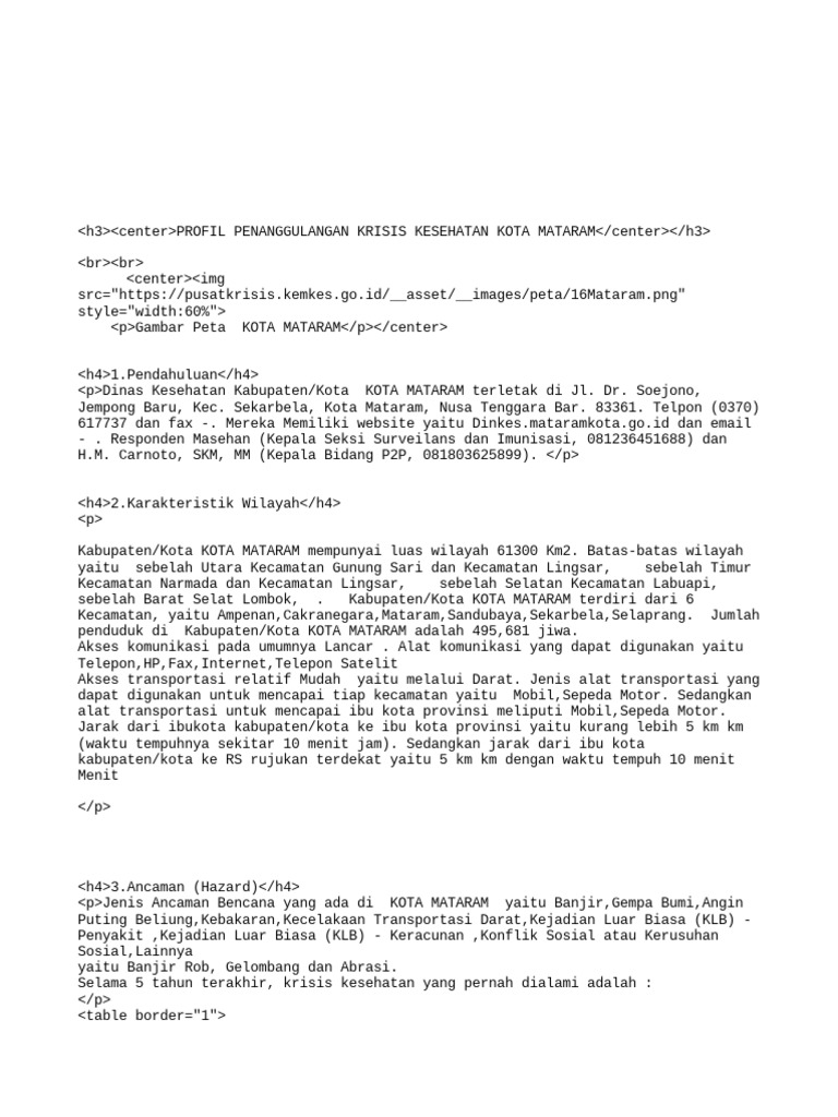 Buku - Profil - KOTA MATARAM - 2021 | PDF | Teknologi & Rekayasa