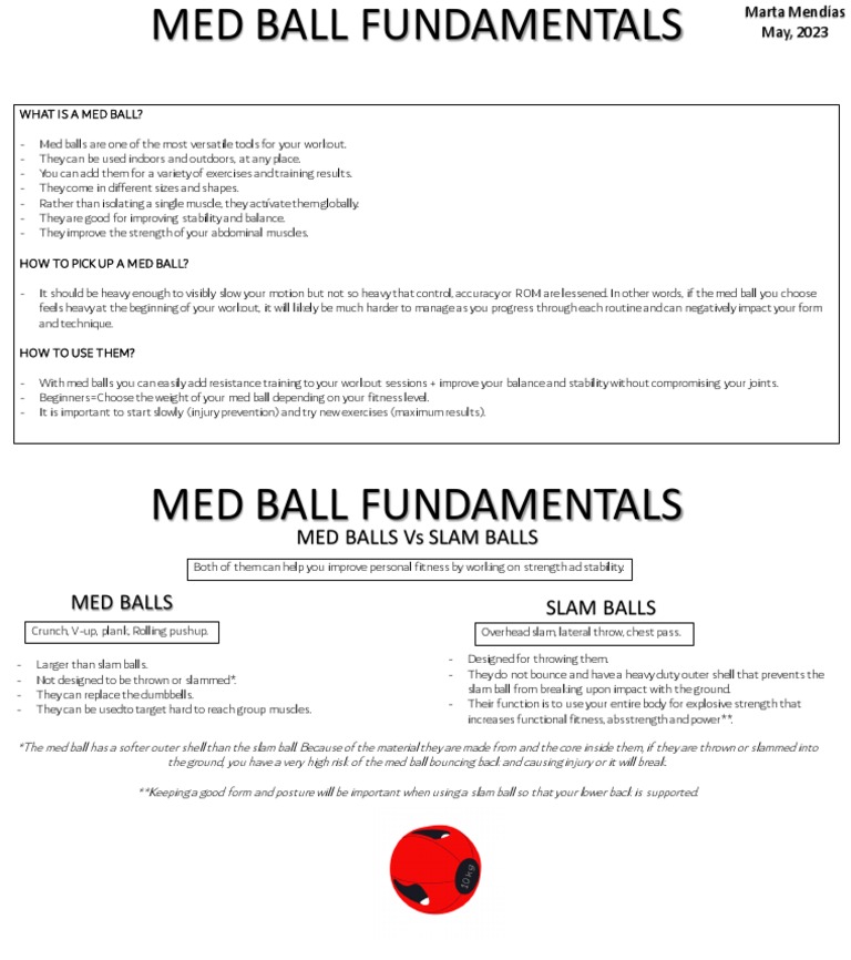 Med balls Fundamentals | PDF