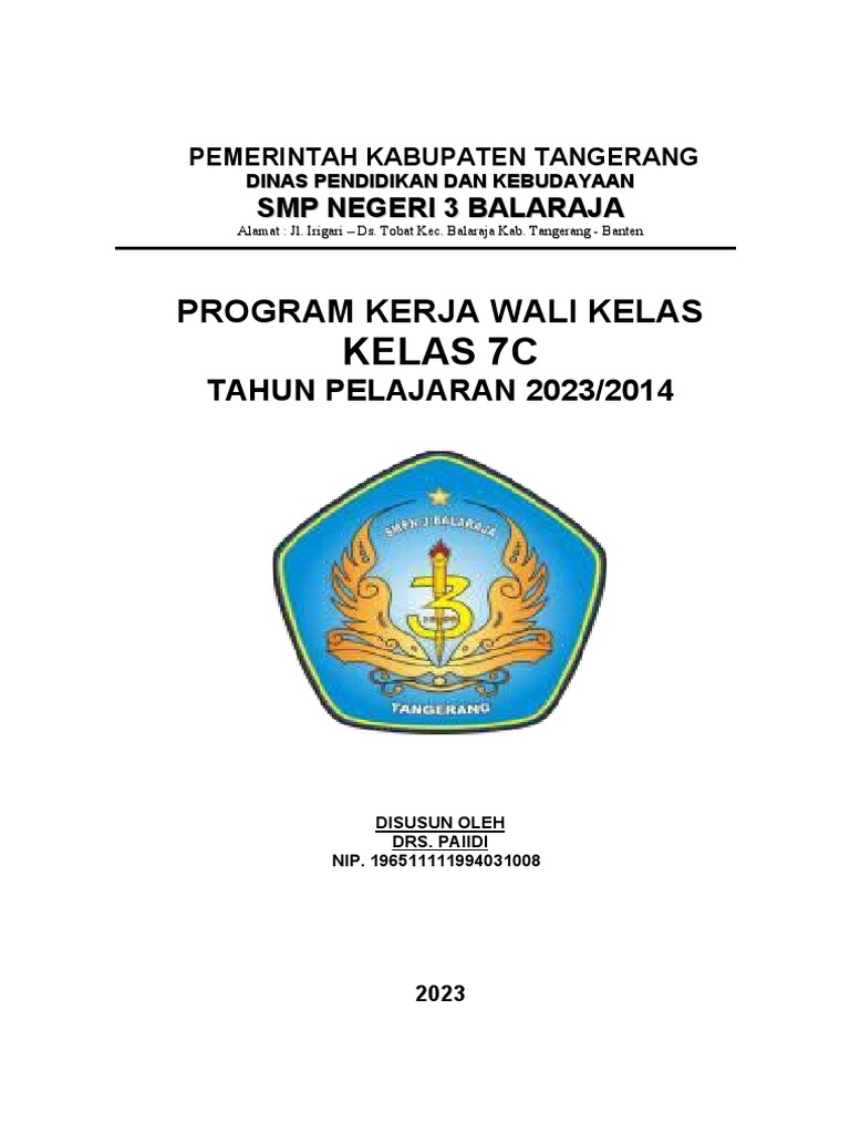 Program Kerja Wali Keabclas | PDF | Karier & Perkembangan
