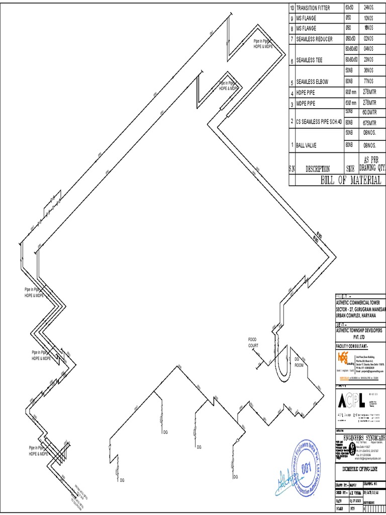 AS BUILT PNG PIPING LAYOUT-Layout1 | PDF | Pipe (Fluid Conveyance ...