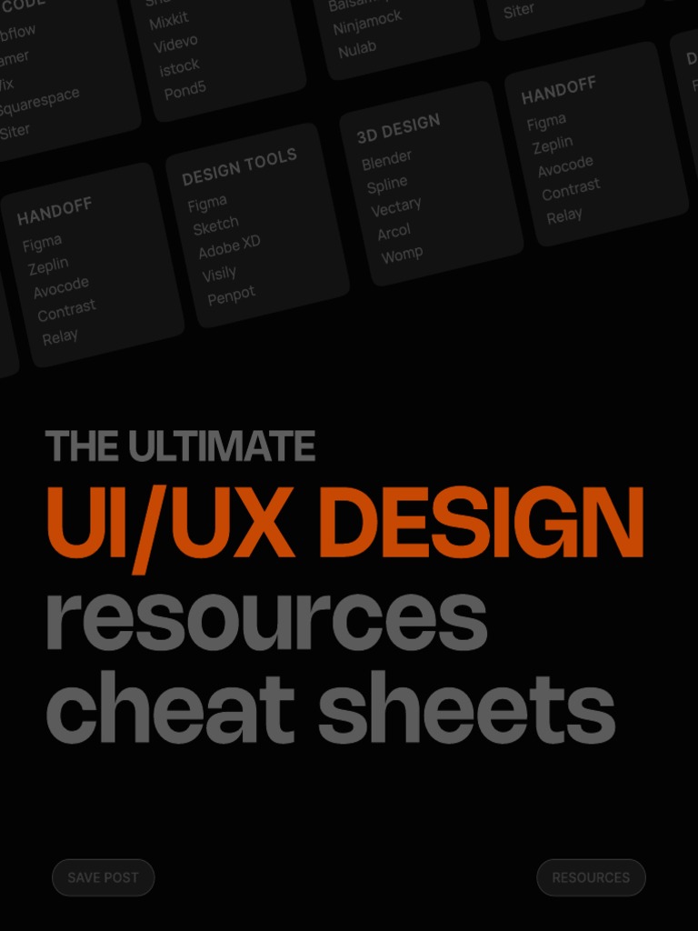 Ultimate UI Design Resources Cheat Sheet | PDF | Application Software