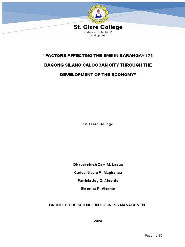 Bsba 3a Modular Thesis Final | PDF | Small And Medium Sized Enterprises | Entrepreneurship
