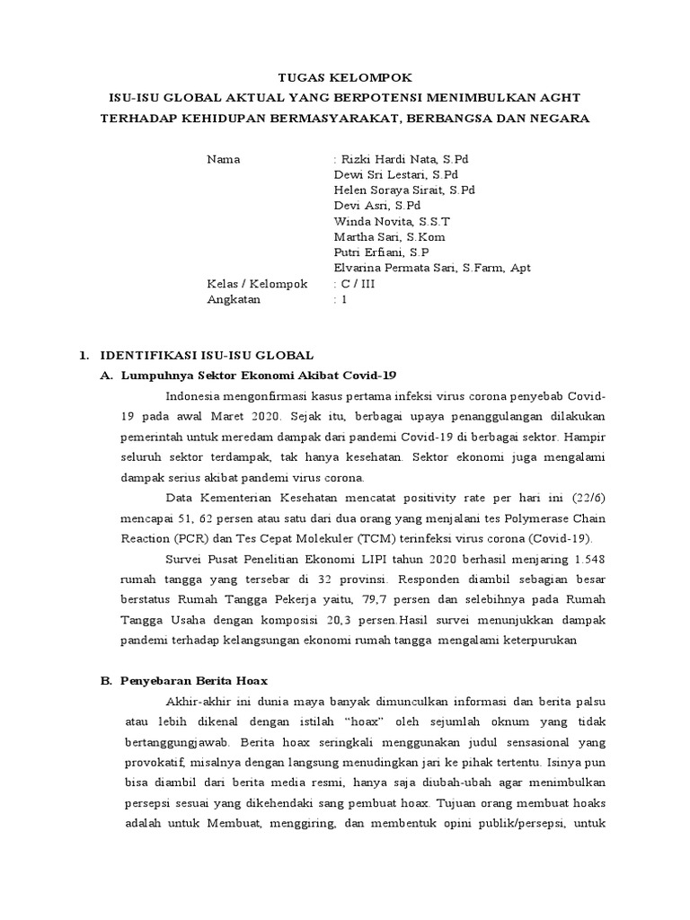 Isu Isu Global | PDF