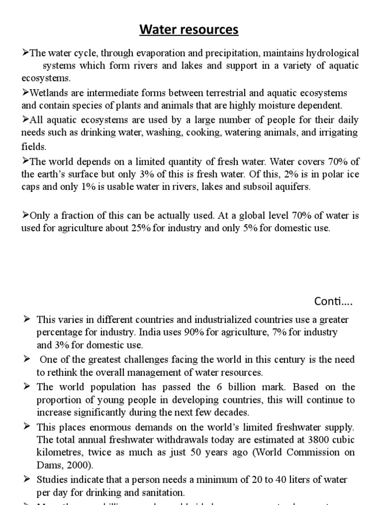 Water Resources | PDF | Water Resources | Water