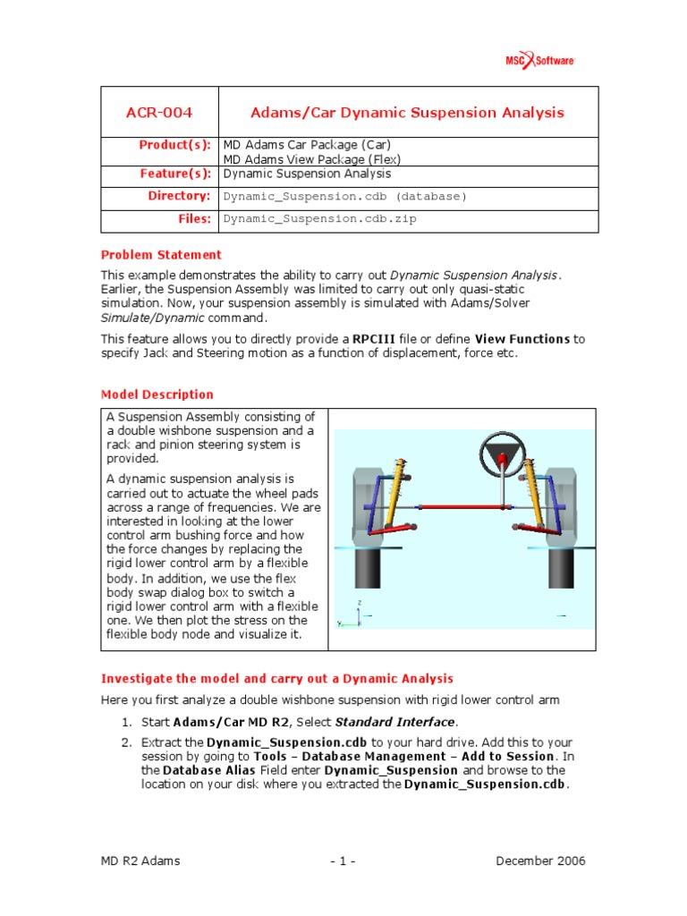 ACR-004 Dynamic Suspension Testrig | PDF | Simulation | Databases