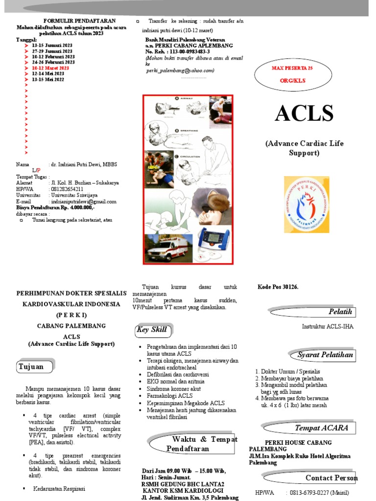 Brosur ACLS - 2023 - New | PDF