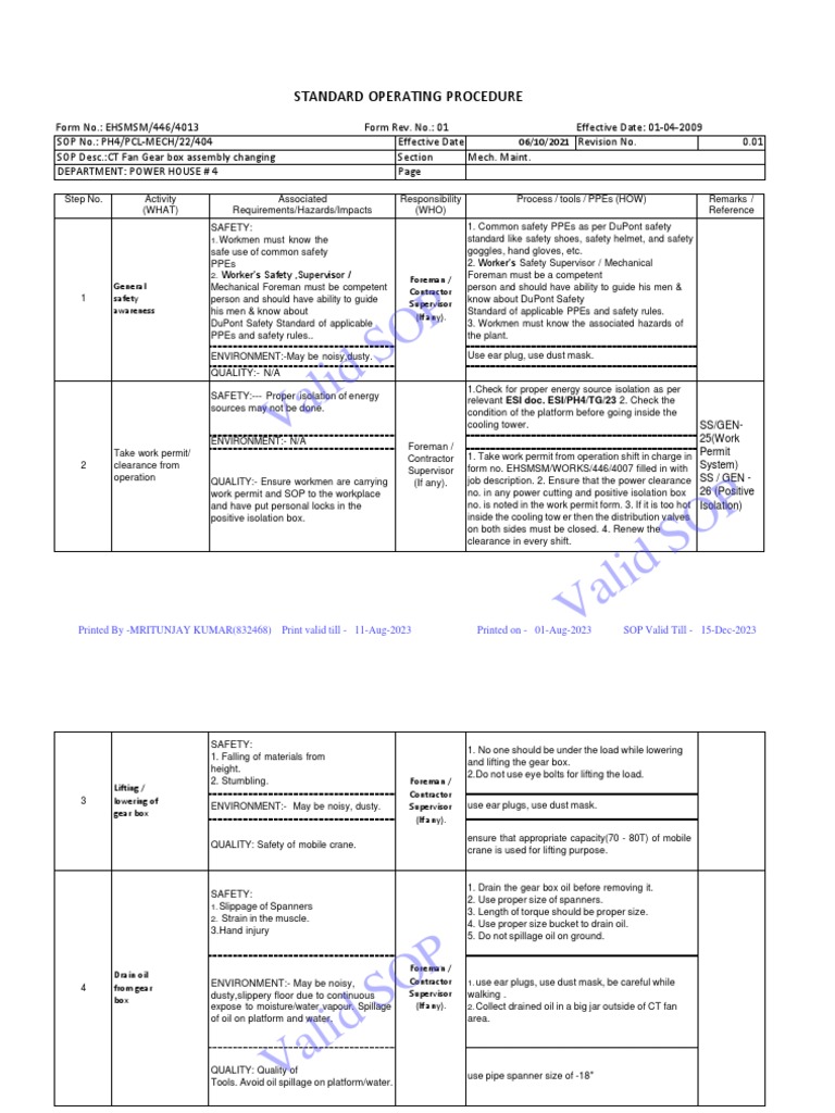CT Fan GB Changing | PDF