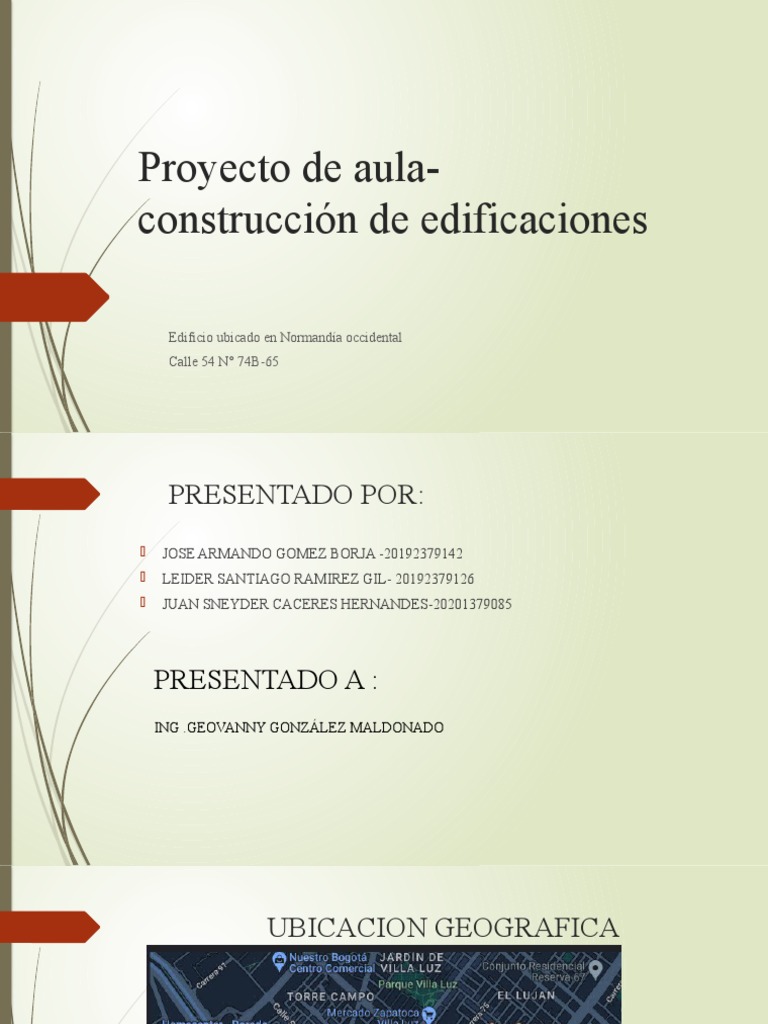 Proyecto de Aula - Edificaciones | Descargar gratis PDF | Fundación (Ingeniería) | Ingeniería de ...